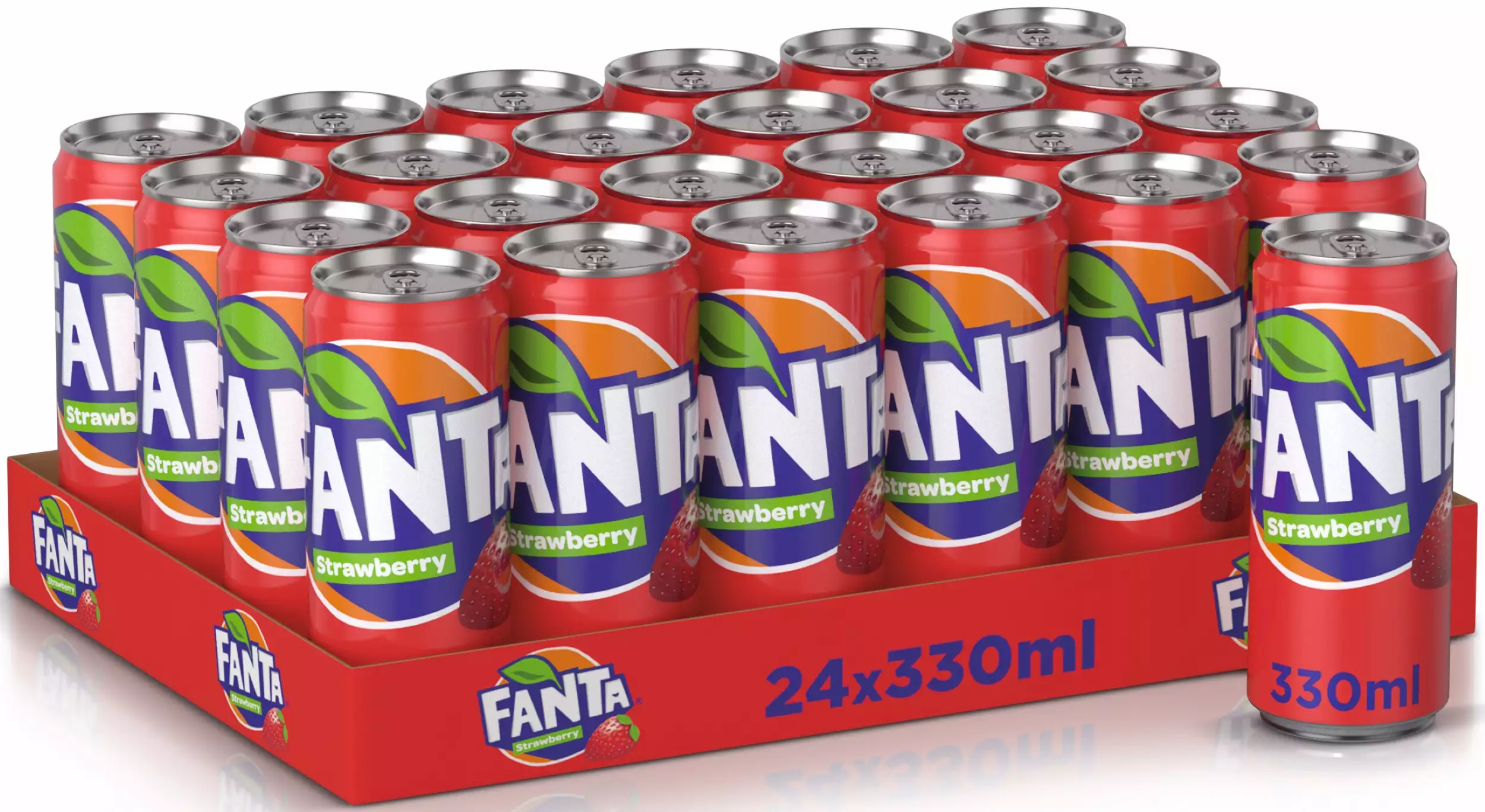 Fanta Strawberry 330Ml Sleek Cans