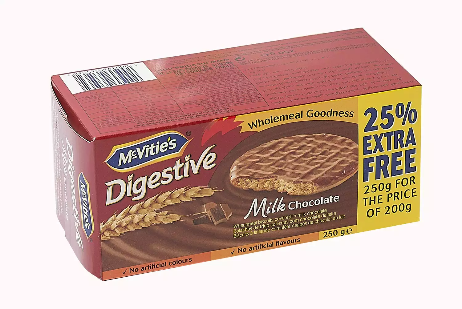 MCVITIES DIGESTIVE MILK CHOC.BISCUIT 250