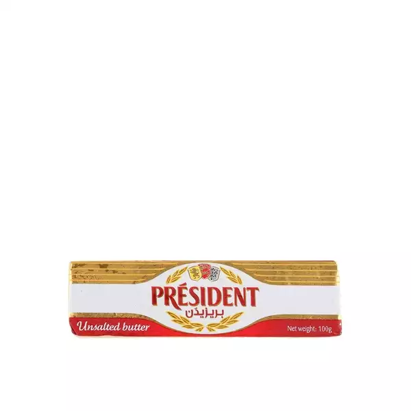 PRESIDENT BUTTER UNSALTED 100G