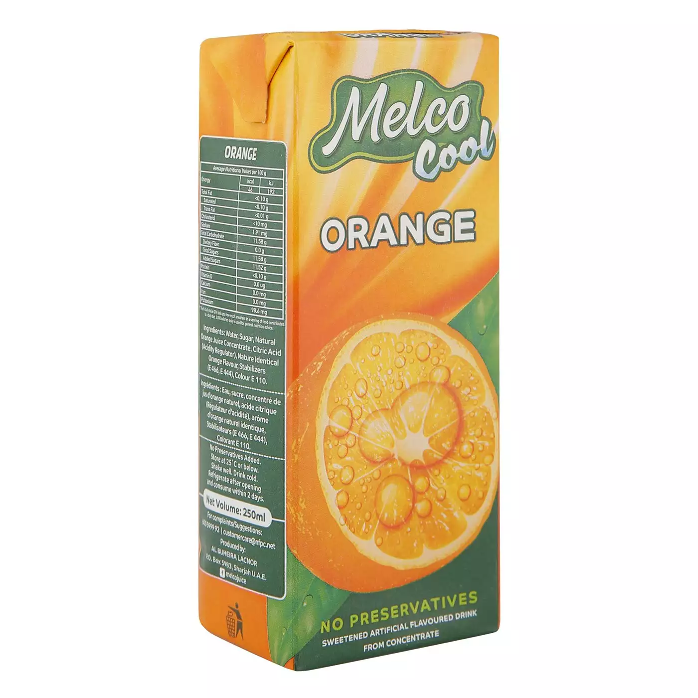 Melco Orange Juice 250Ml