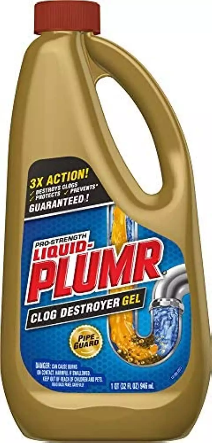 Liquid Plumr Pro Strength Clog Destroyer Gel With Pipeguard